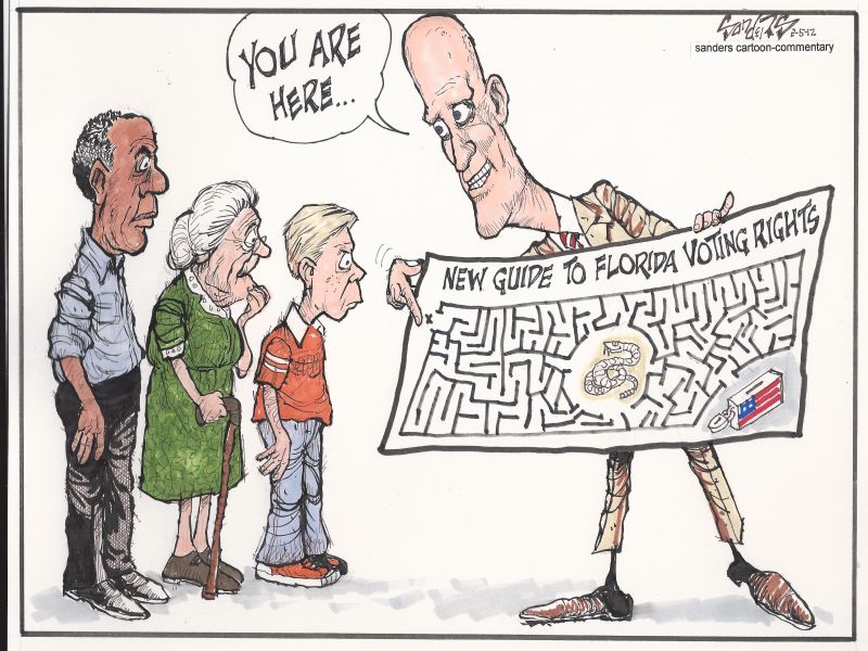 Cartoon: New Guide to Florida Voting Rights - ACLU of Florida